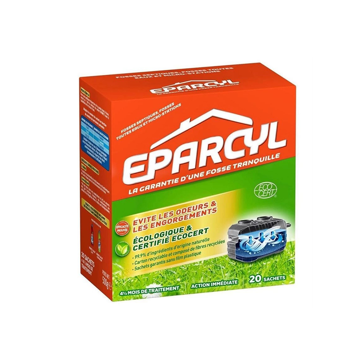 Bioactivator Eparcyl Green ECODET, cutie 20 plicuri — Bioactivator